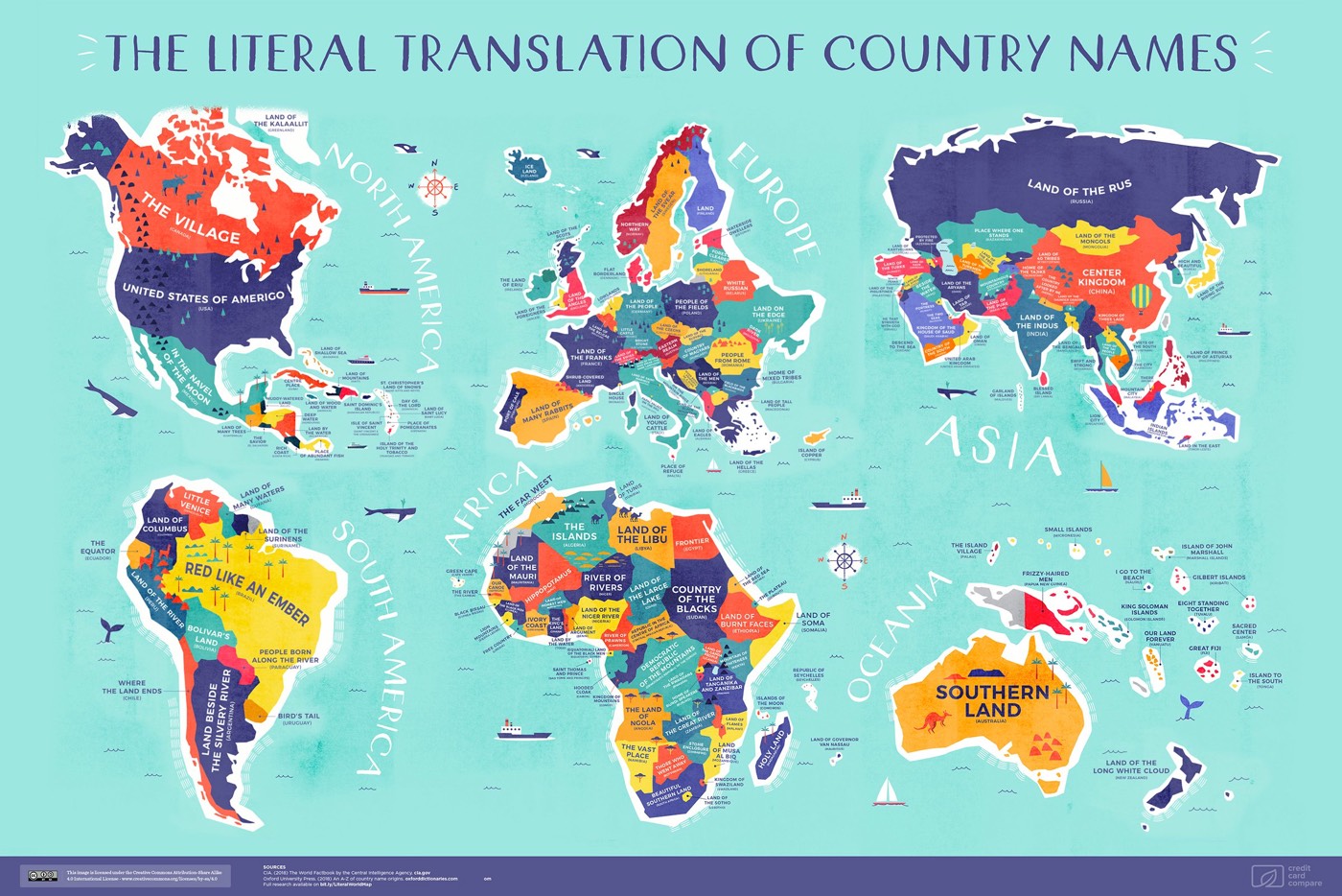 Literal world map | Deep Fried Bits
